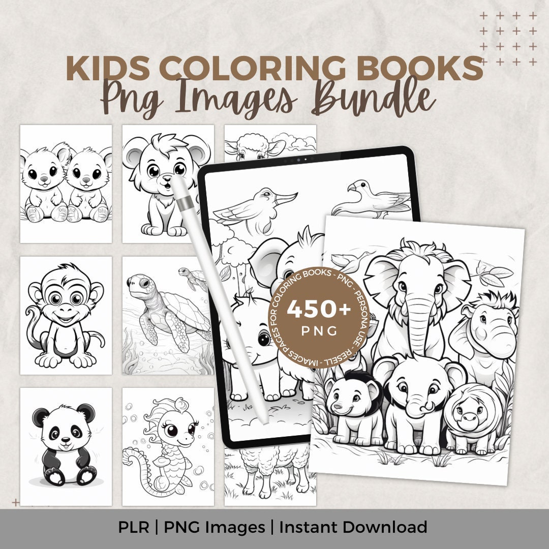 Coloring Book for Kids, Activity Books, PLR, MRR, Printable Coloring ...