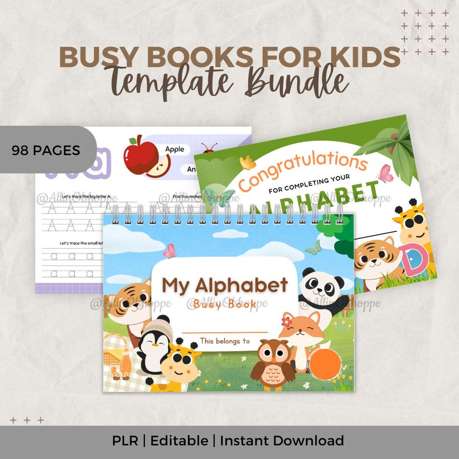 Alphabet Busy Book for Kids, Kids Worksheet, Activity Books, Kids ...