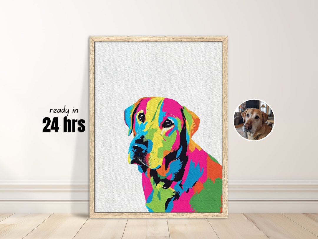 Custom Pet Portrait, Personal Pet Portrait From Photo, Digitally ...