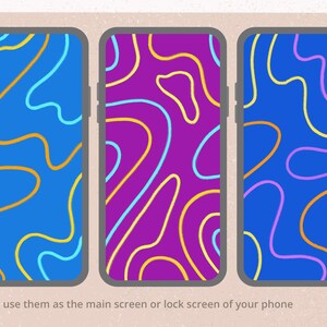 Colorful Lines 4k Wallpapers Phone Laptop, Hand-drawn Background, Lock ...