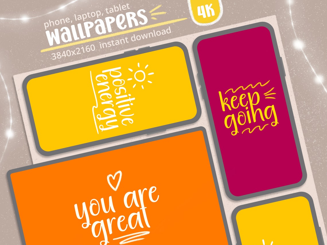 4K Motivational Wallpapers, for Phone Laptop Tablet Pc, Computer ...