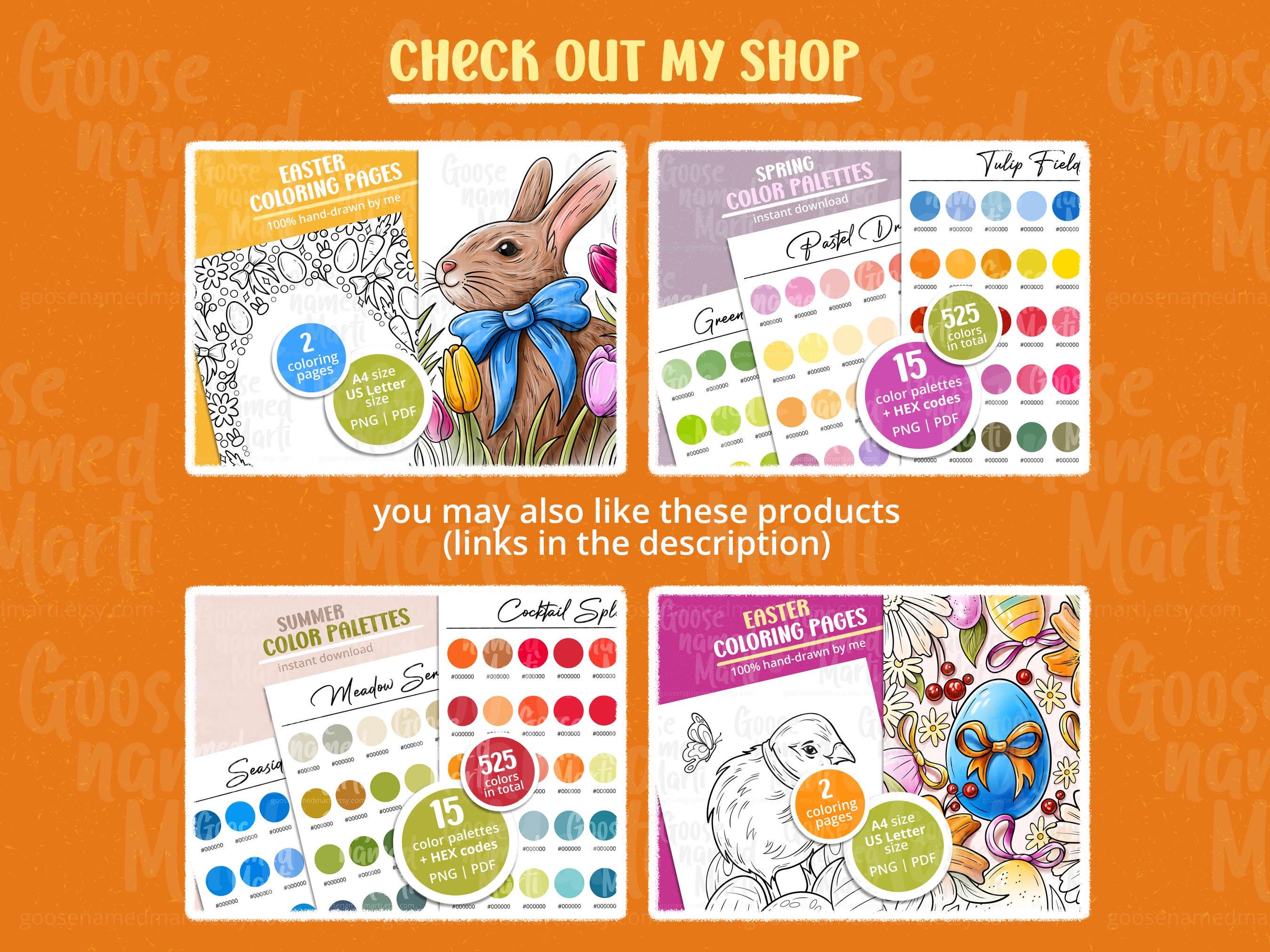 5 Sunset Color Palettes: Color Combinations With HEX Codes (PDF and PNG ...