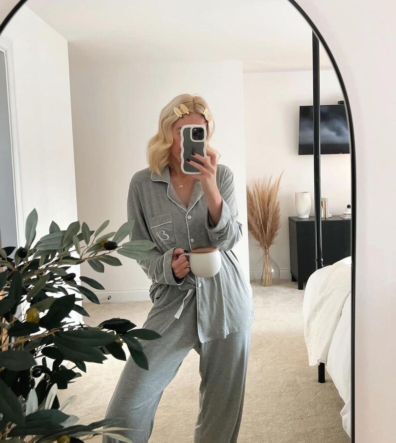 Personalised Custom Pyjamas Long Birthday Christmas Gift Sister Mum ...