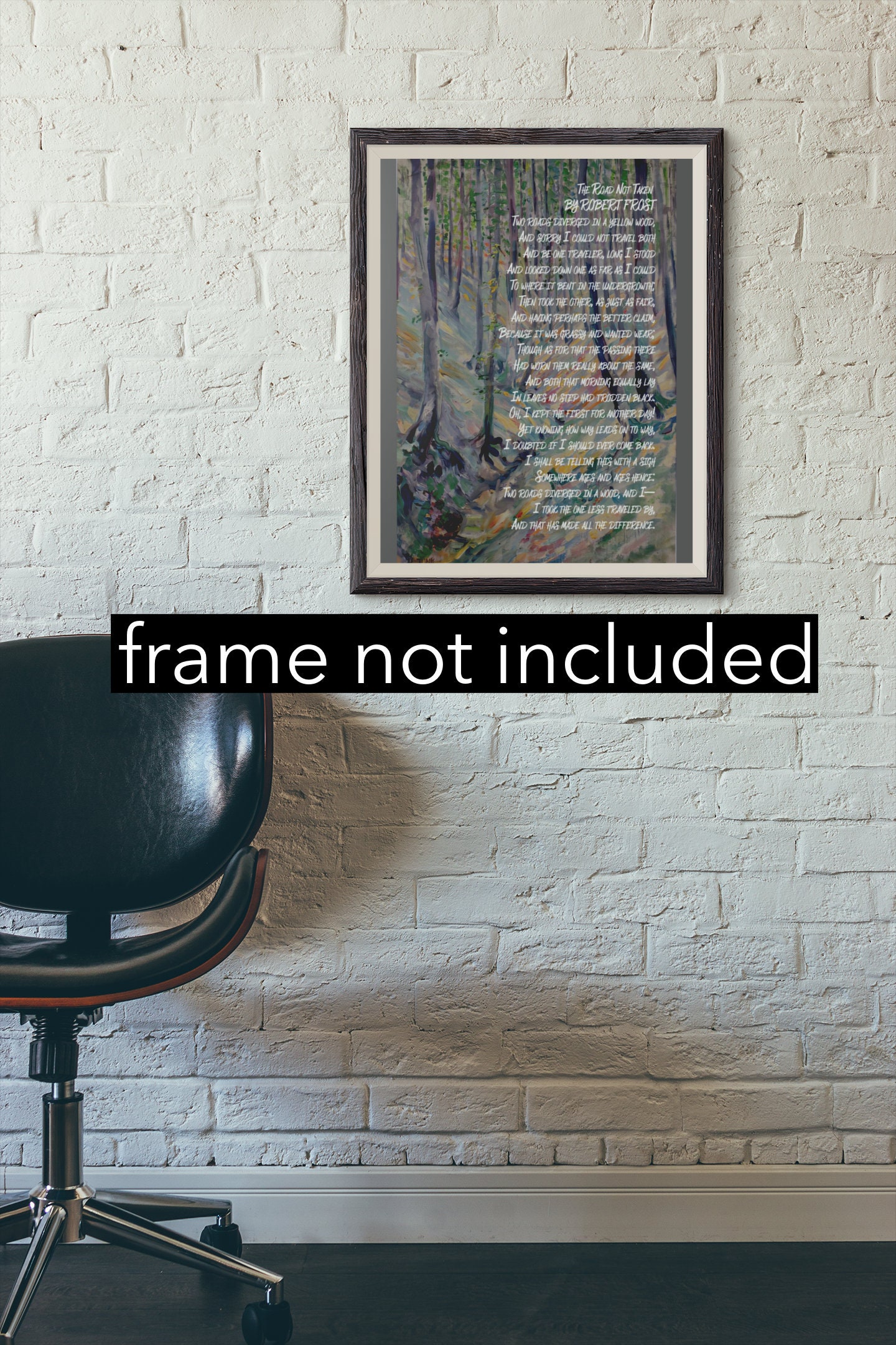 The Road Not Taken Robert Frost Wall Art Giglee Print, Acid Free Art ...