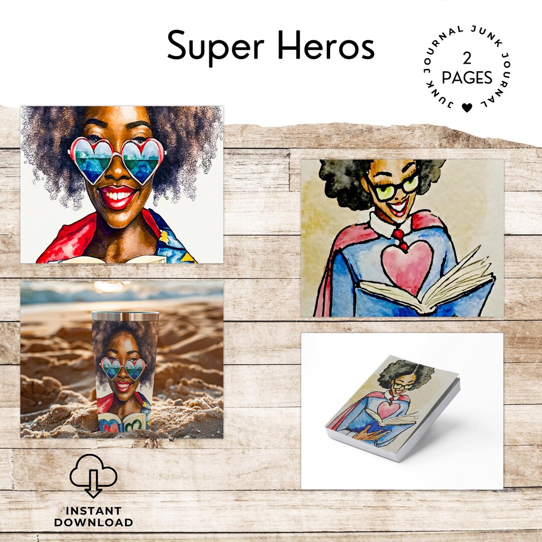 POC Female Library Super Hero, Recreated From Original Artwork, Perfect ...