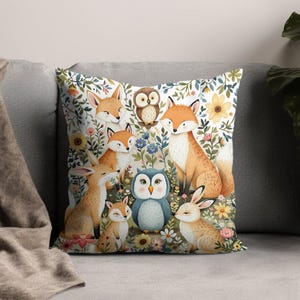 Woodland Animals Clip Art, Foxes Owls Rabbits, Cute Forest Wildlife Art ...