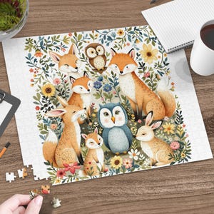 Woodland Animals Clip Art, Foxes Owls Rabbits, Cute Forest Wildlife Art ...