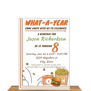 Whataburger Themed Party Invitation Template (digital Download) - Etsy
