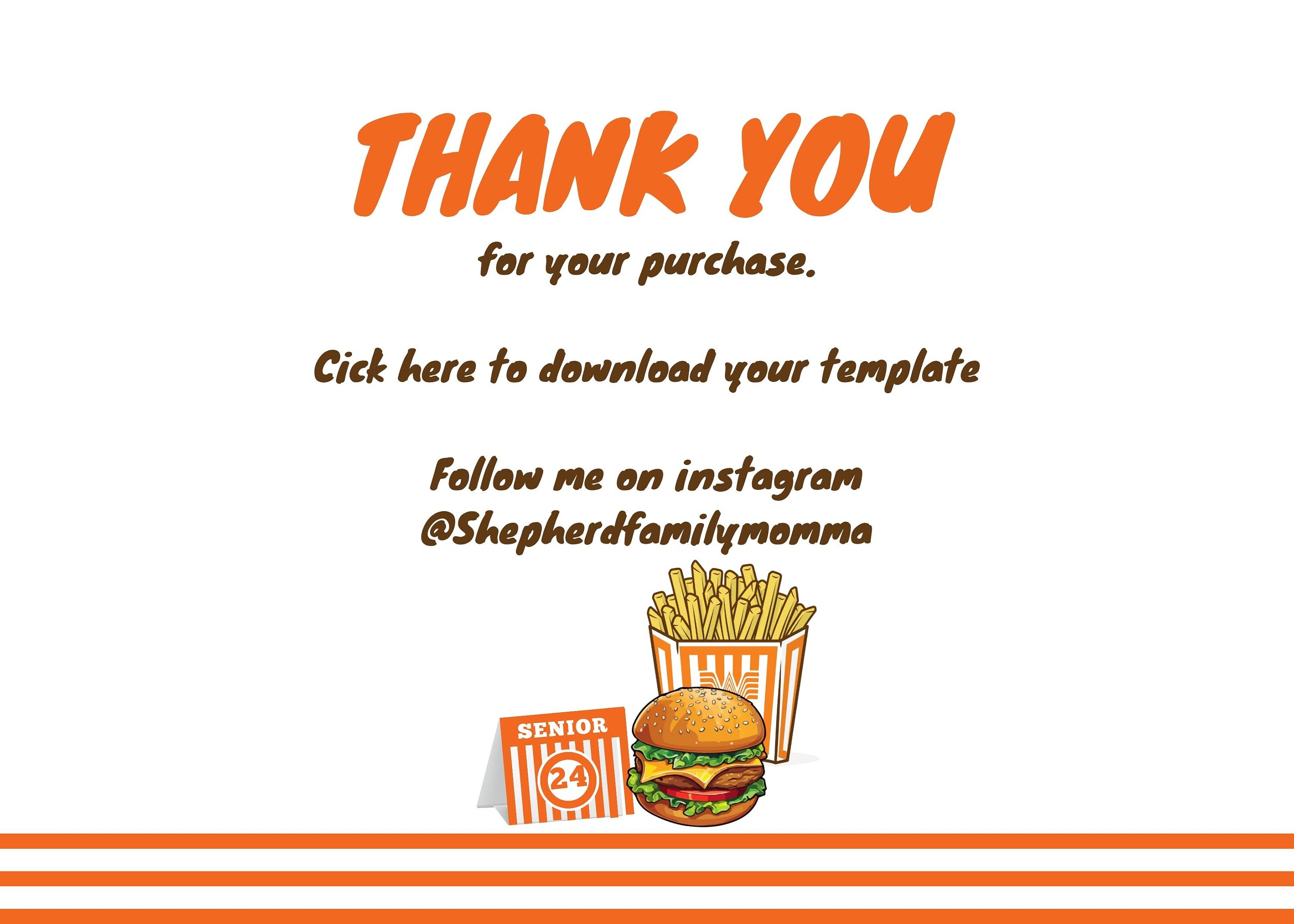 Whataburger Themed Party Invitation Template (digital Download) - Etsy