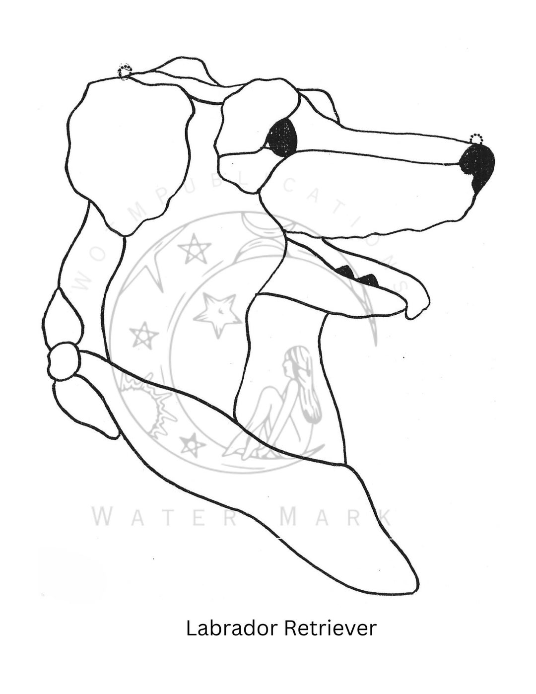 Stained Glass Labrador Retriever Pattern, Dog Pattern, Digital Download ...