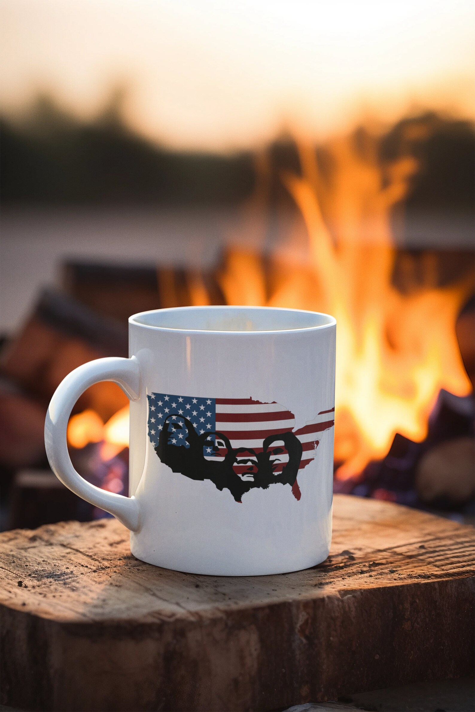 Mount Rushmore American Flag Transparent PNG File. Mt Rushmore Design ...