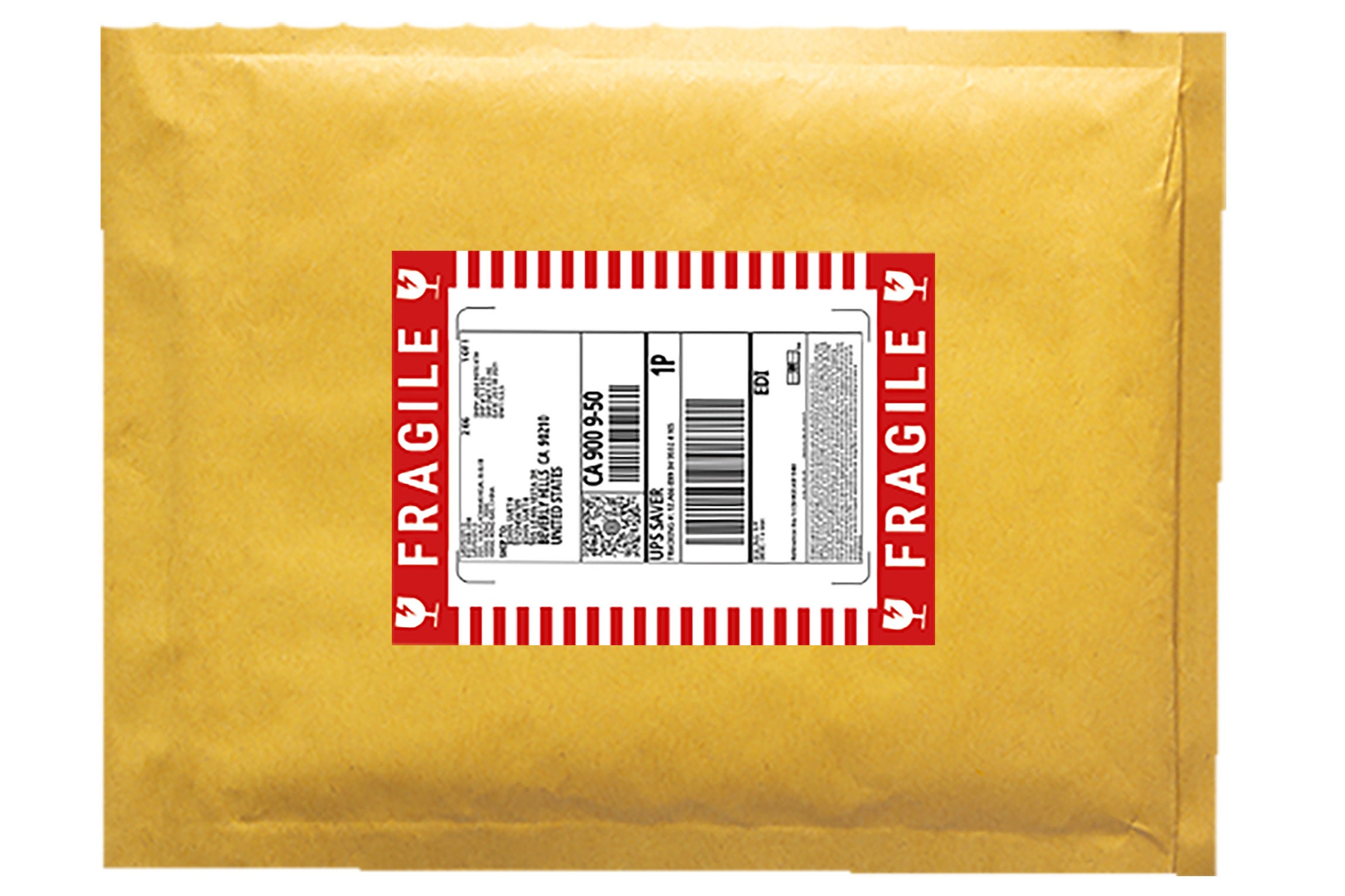 A5 FRAGILE Warning Background Label pack of 10 - Etsy