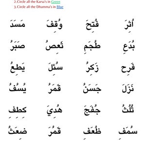 Arabic Letters Qaida Activity Worksheet, Helping Your Kids to Learn the ...