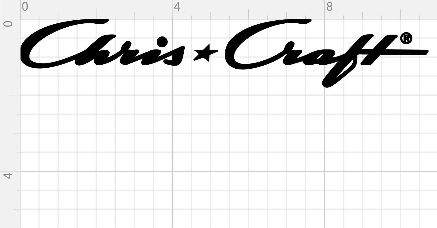 11in X 1.82in Chris Craft Decal. Sizing Can Be Adjusted for No ...