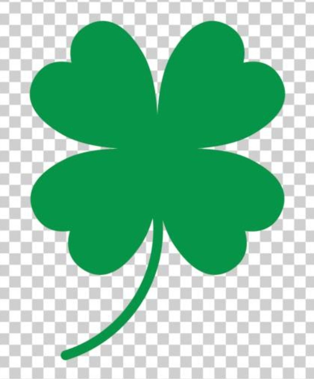 7in X 6in Four Leaf Clover Die Cut From UV Resistant Vinyl. the Sizing ...
