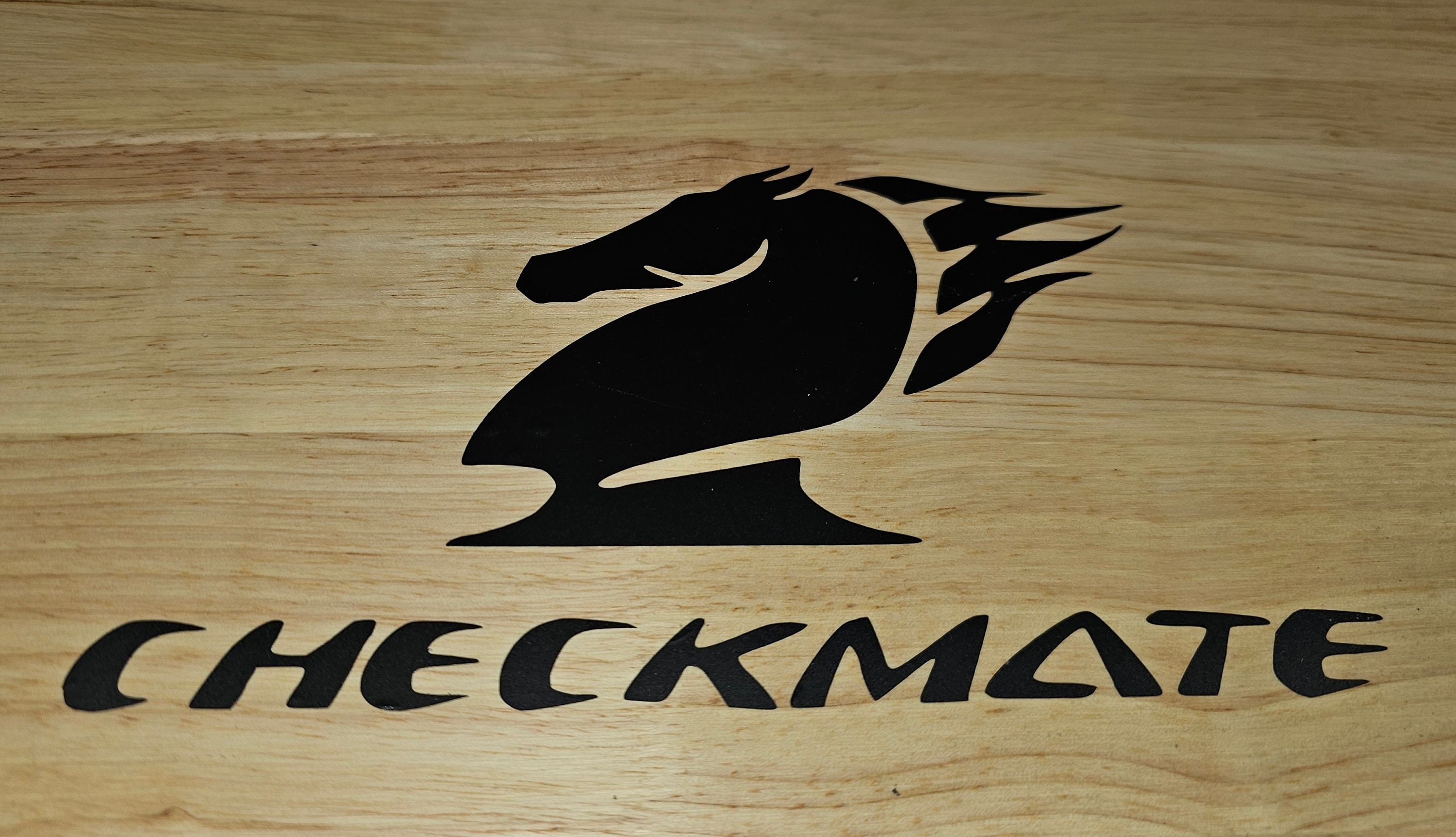 6in X 3.10in Checkmate Boats knight Logo W/checkmate Lettering Below ...