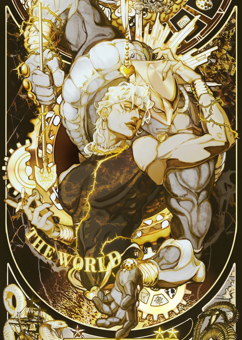 Jojo's Bizarre Adventure Poster Featuring Dio Brando Embrace the ...