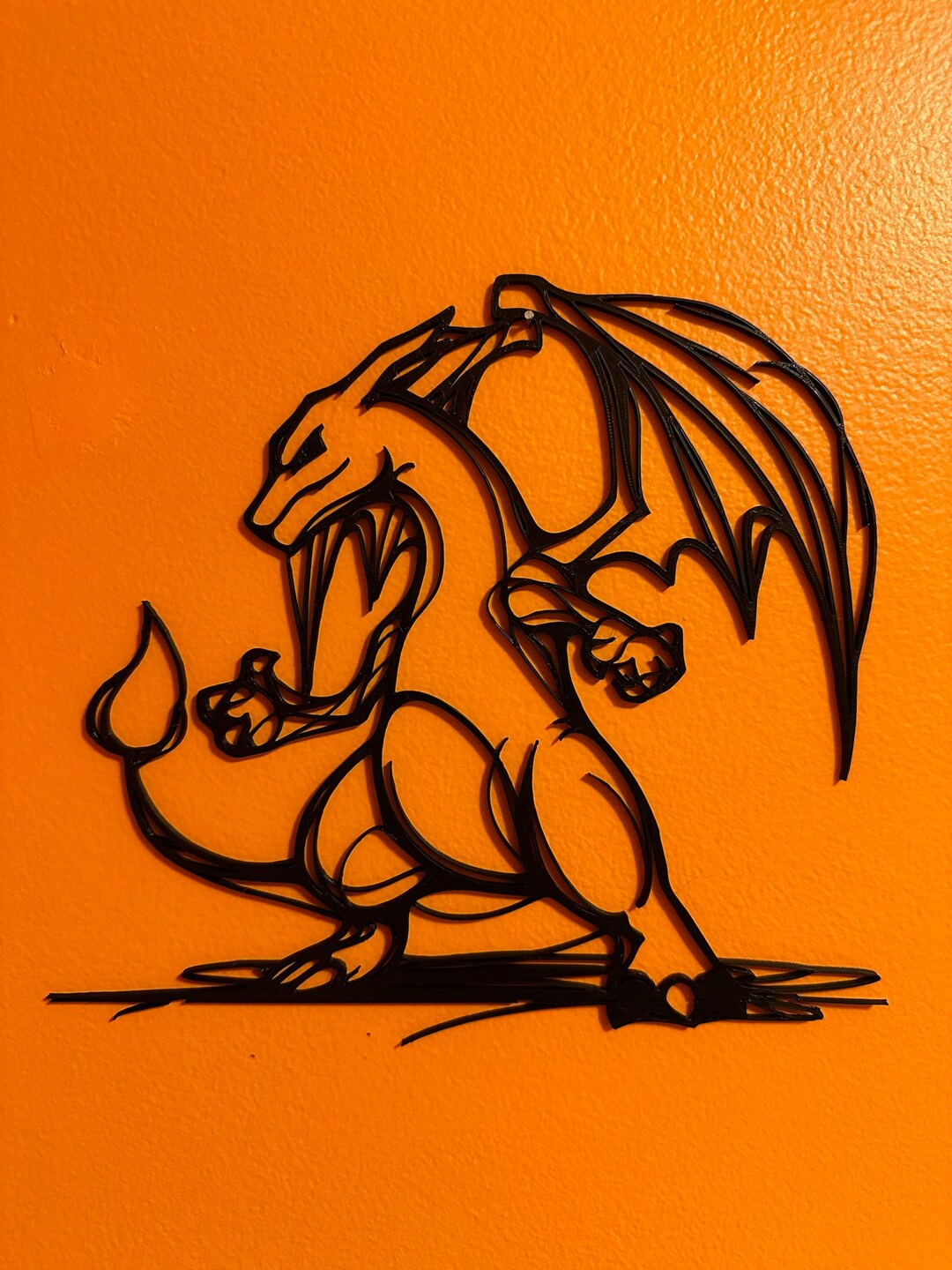 Charizard Wall Art Esquema impreso en 3D - Etsy México