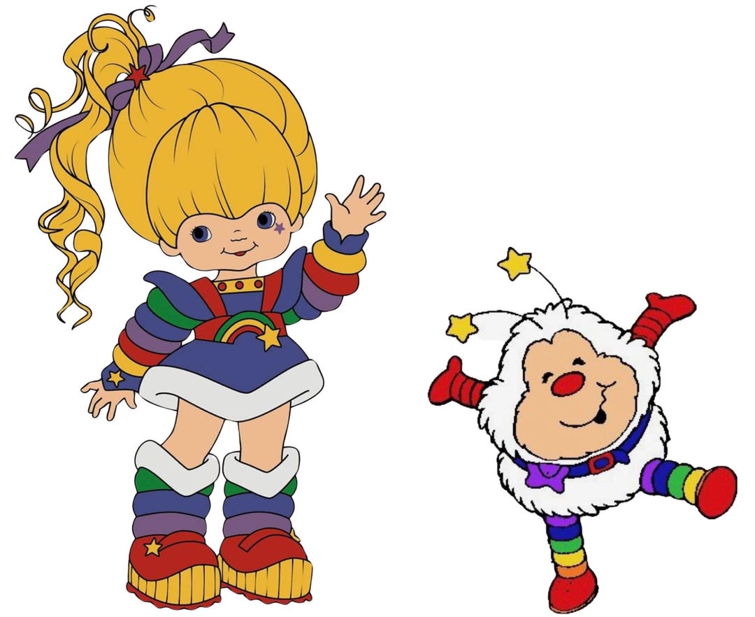 Rainbow Brite and Sprite Digital Download Dtf Transfer - Etsy