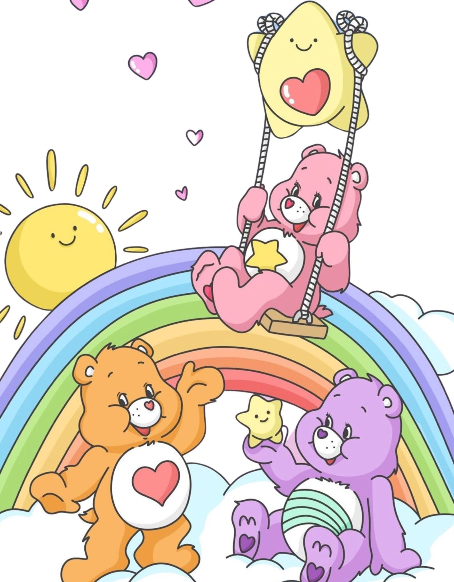 Carebear Digital Download Dtf Transfer - Etsy