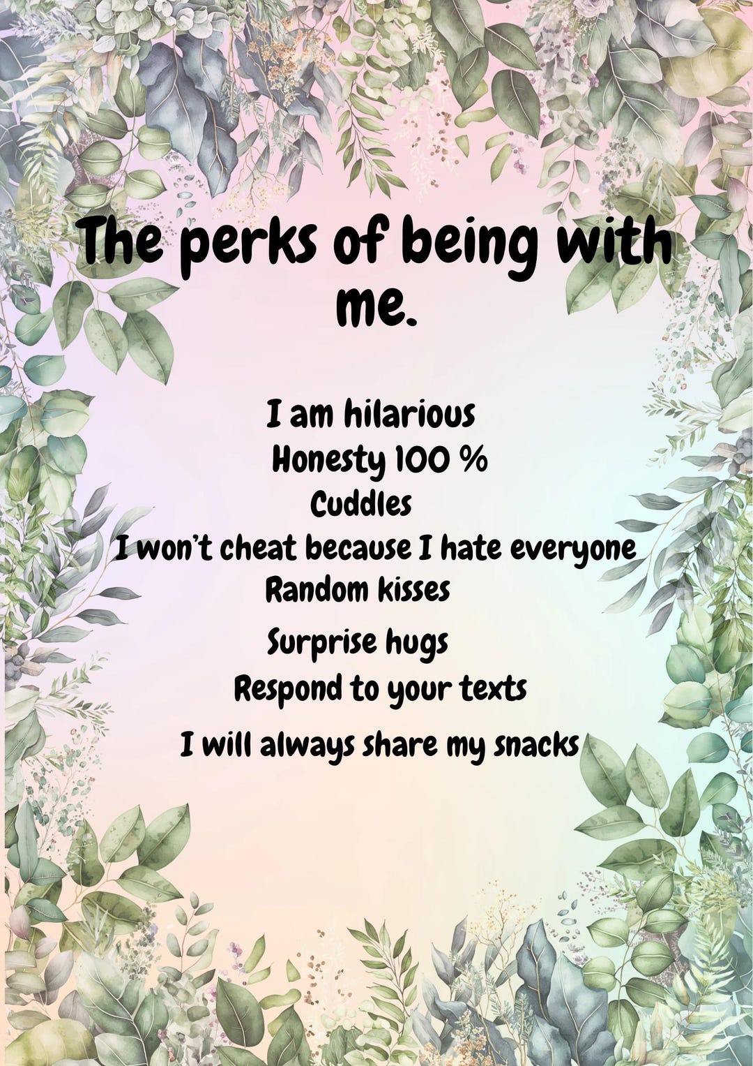 THE PERKS A4 Digital Download Poster Print - Etsy