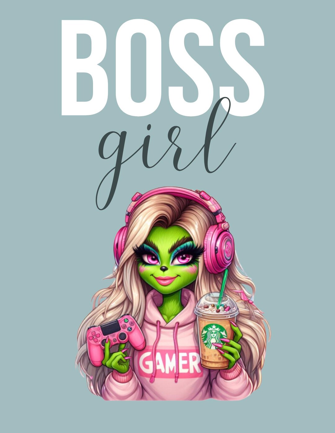 Boss Girl Grinch Notepad Template Digital Download - Etsy