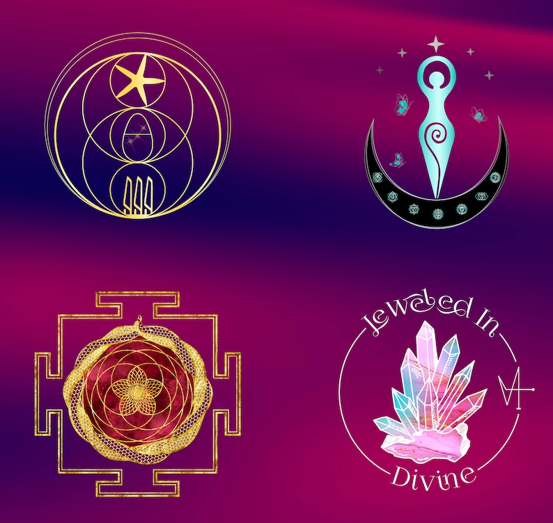 Custom Sacred Geometry Logo, Sacred Geometry Logo, Holistic Logo, Logo ...
