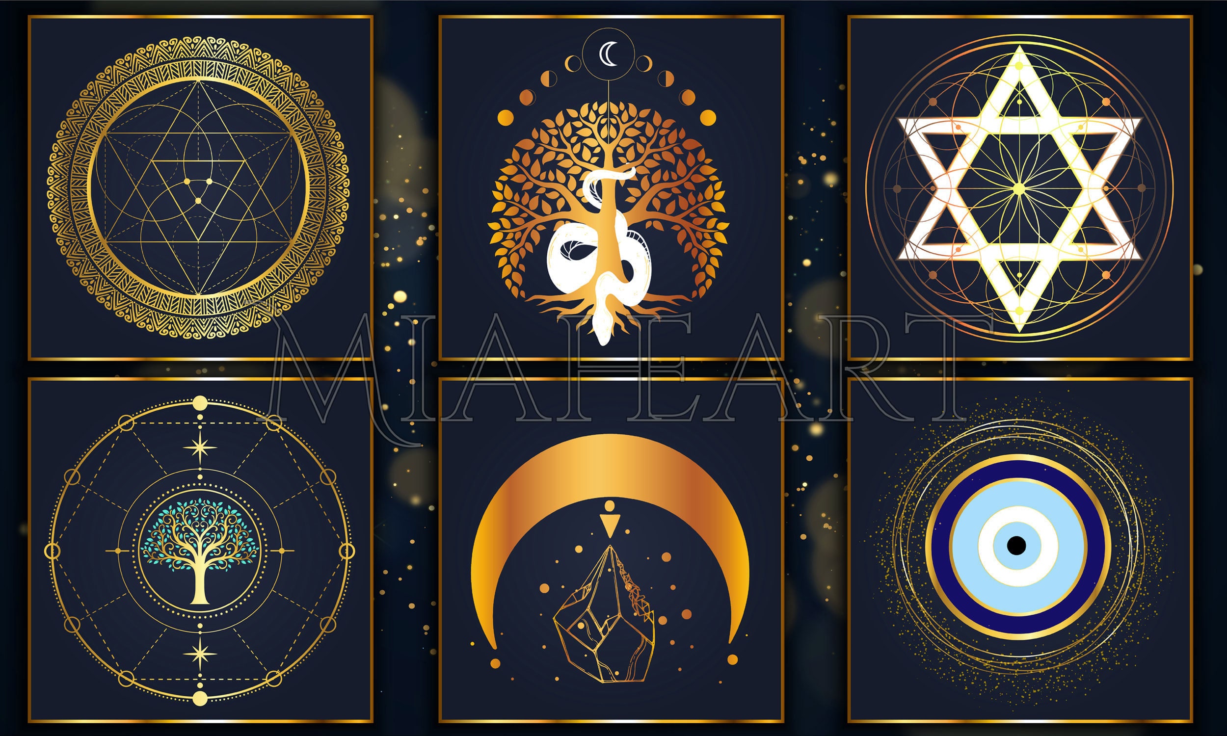 Custom Made Sacred Geometry Logo, Mystical Logo Design, Spiritual Logo ...