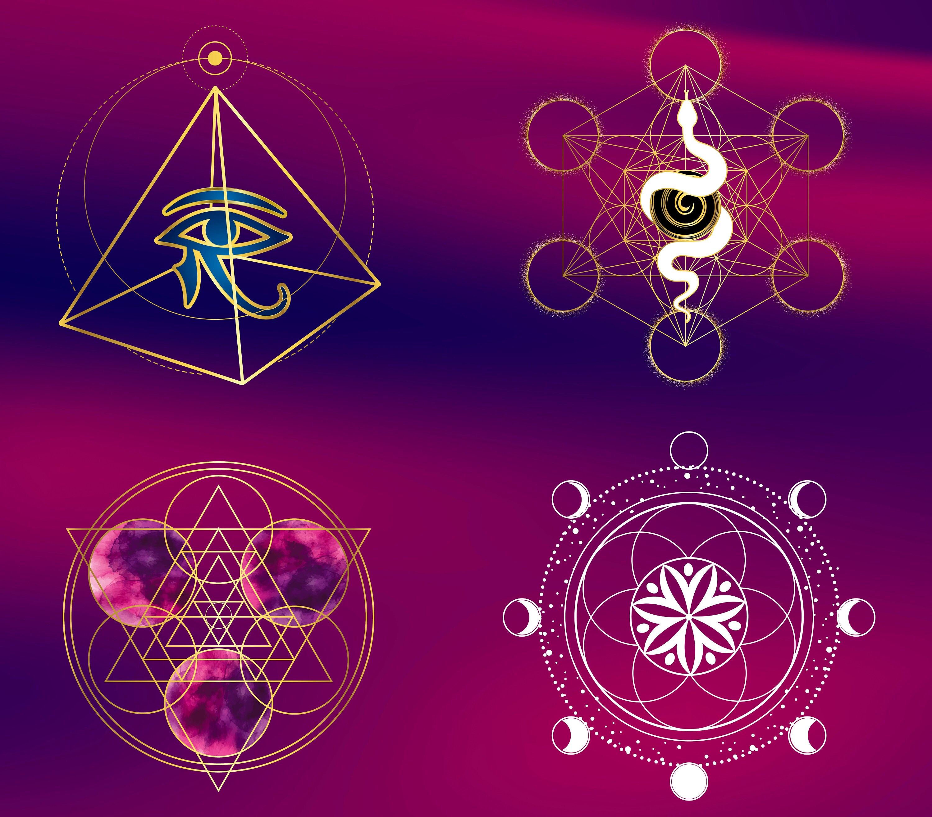 Custom Sacred Geometry Logo, Sacred Geometry Logo, Holistic Logo, Logo ...