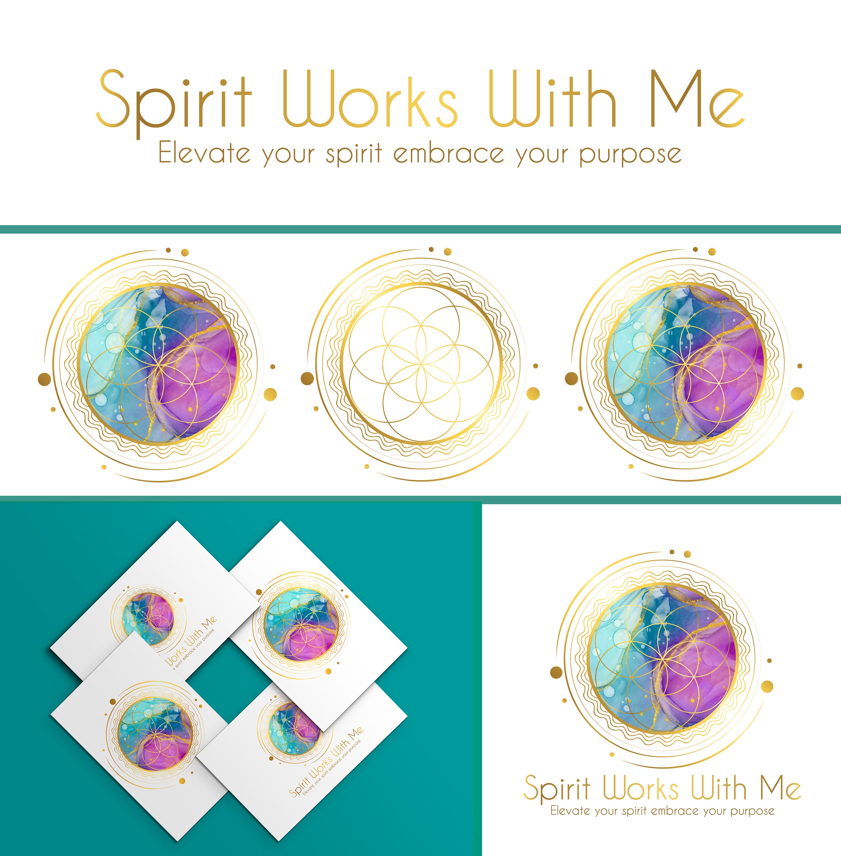 Custom Made Sacred Geometry Logo, Mystical Logo Design, Spiritual Logo ...