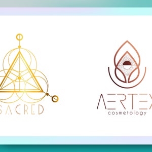 Custom Sacred Geometry Logo, Sacred Geometry Logo, Holistic Logo, Logo ...