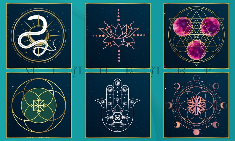 Custom Made Sacred Geometry Logo, Mystical Logo Design, Spiritual Logo ...