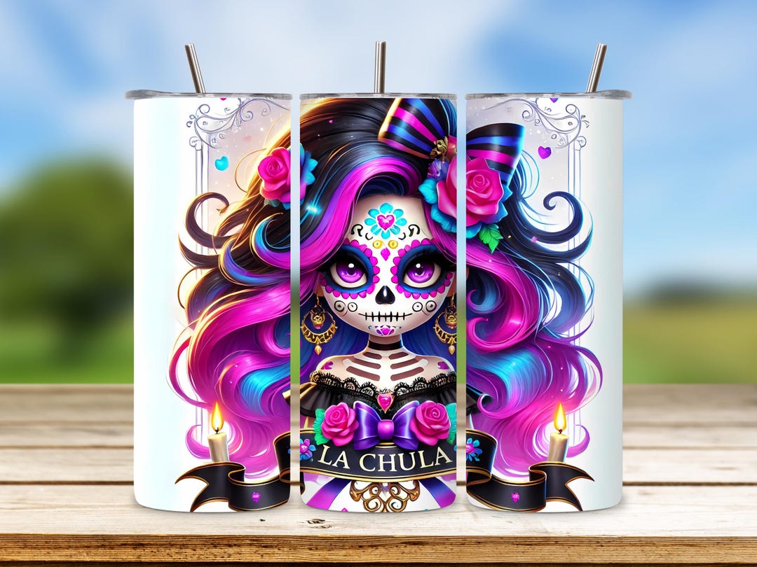 La Chula Tumbler Wrap Png, Funny Mexican Sublimation Design, Latina ...