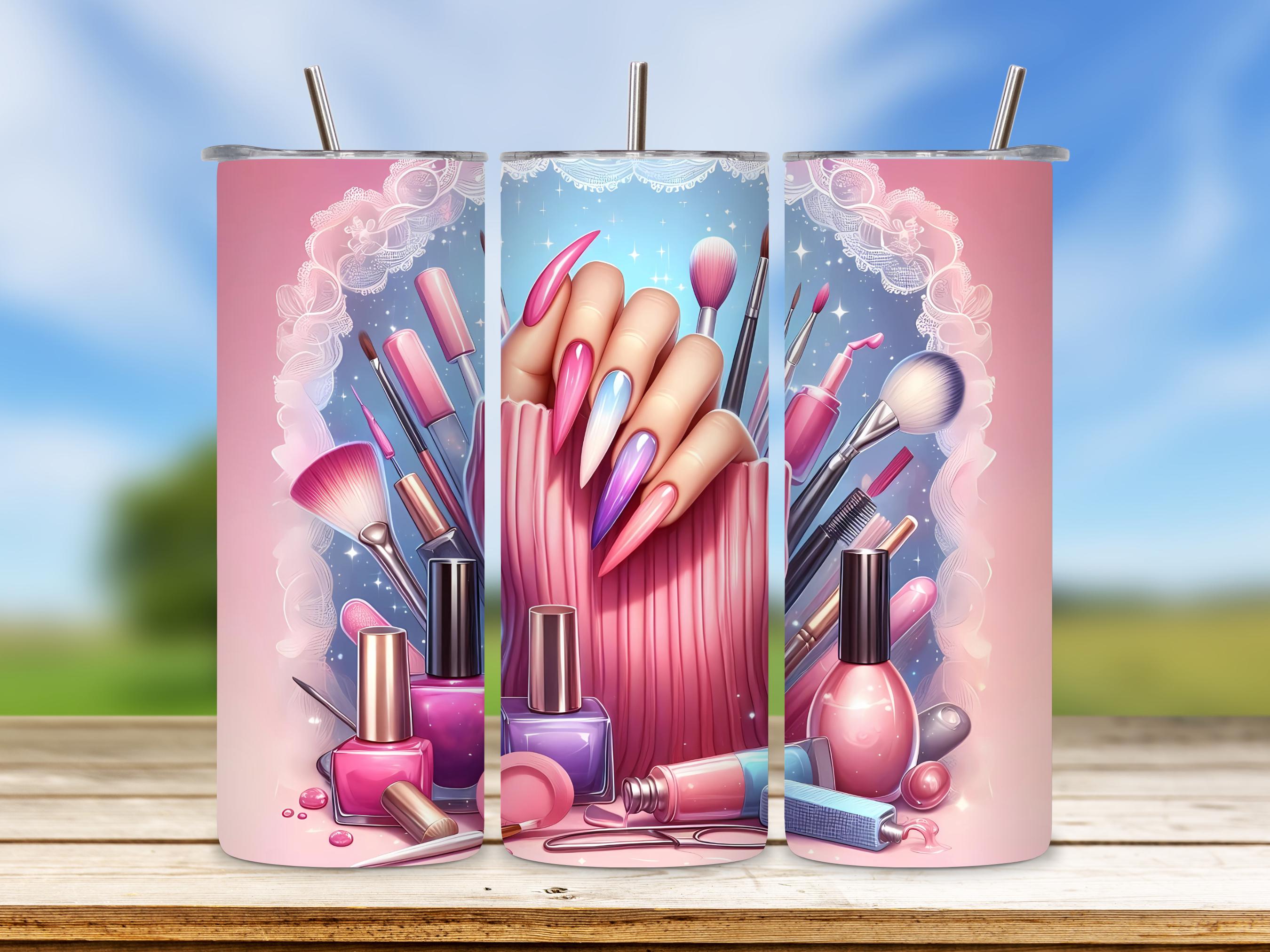 Nail Tech Tumbler Wrap: Nail Artist Sublimation Design (digital ...