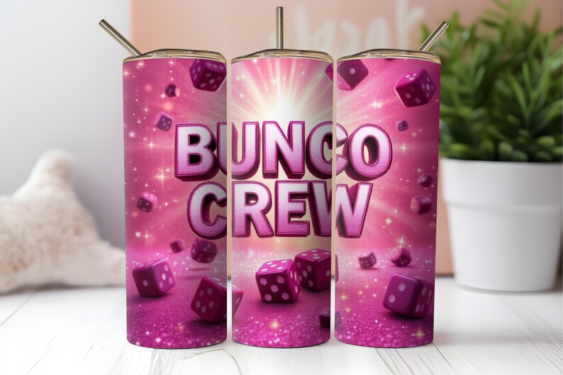 Bunco Tumbler Png, Bunco 20oz Skinny Tumbler Wrap, Dice Game ...