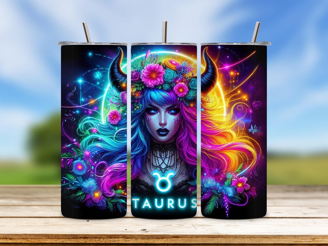 Taurus Tumbler Wrap PNG: Zodiac Astrology Sublimation (digital Download) - Etsy