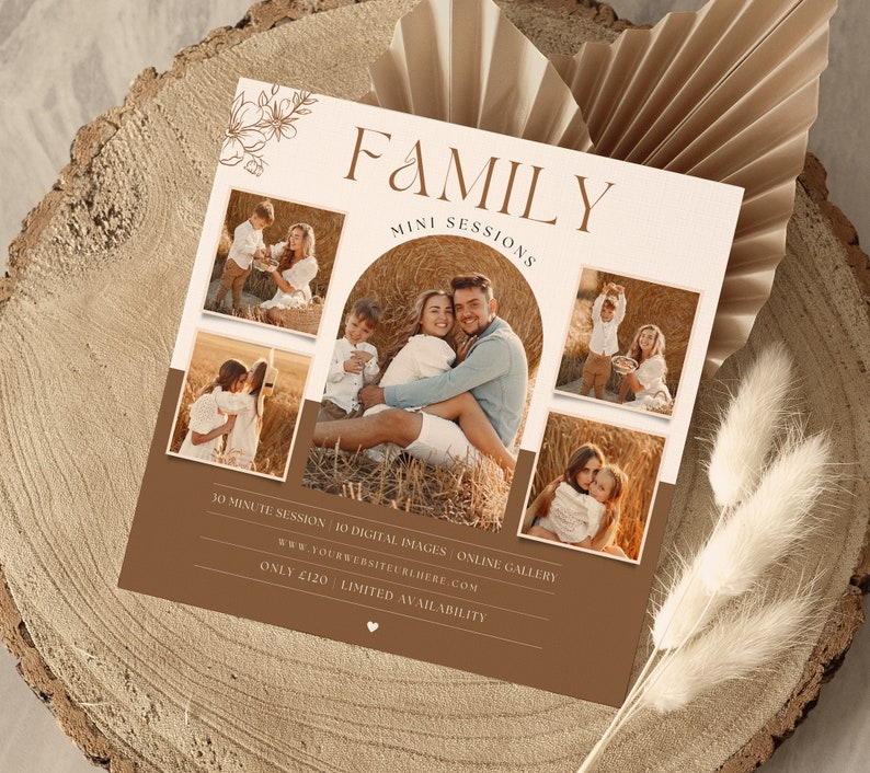 Family Mini Sessions Template, Outdoor Family Photoshoot Template ...