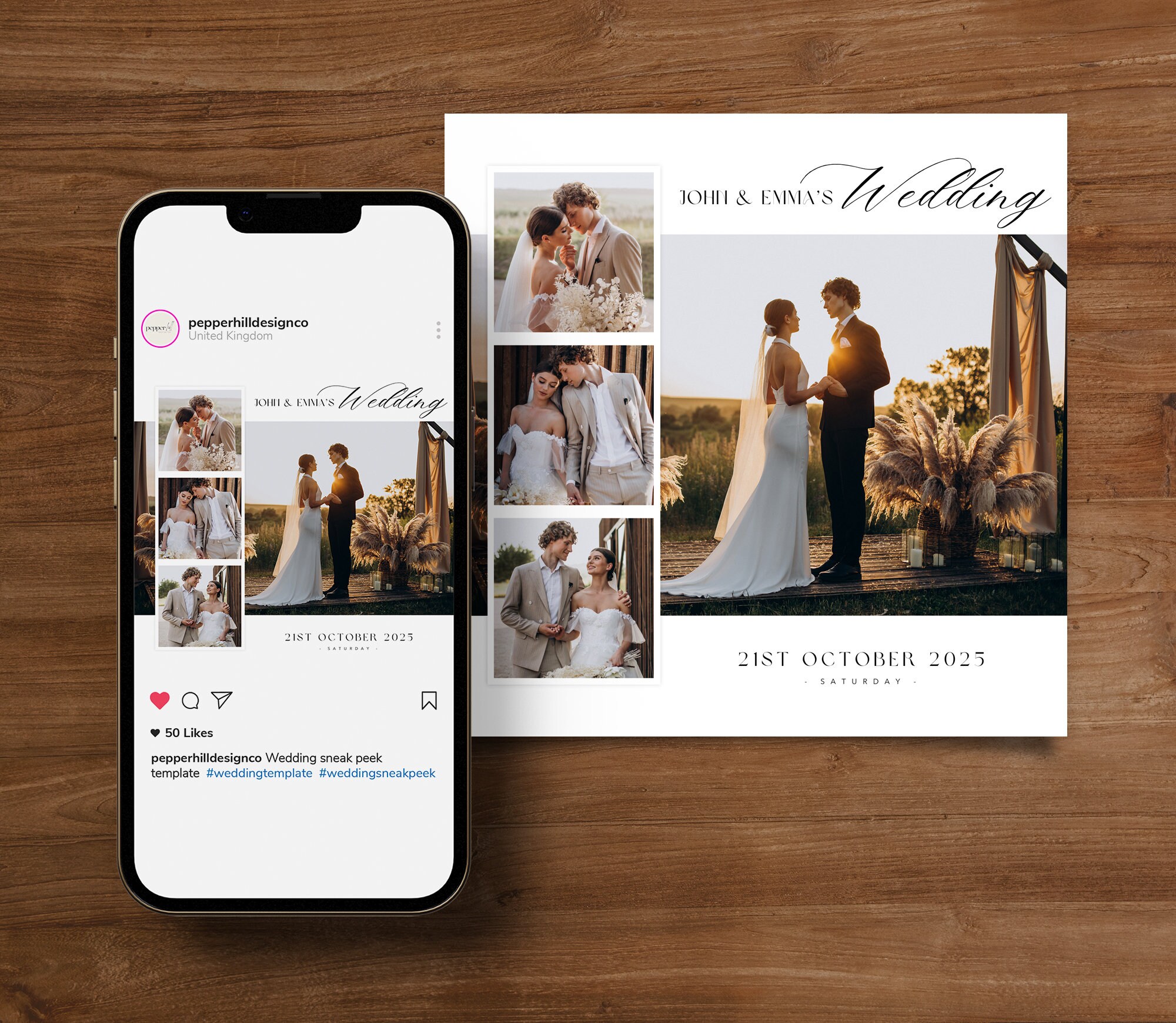 Wedding Photography Template, Wedding Photography Sneak Peek Template ...