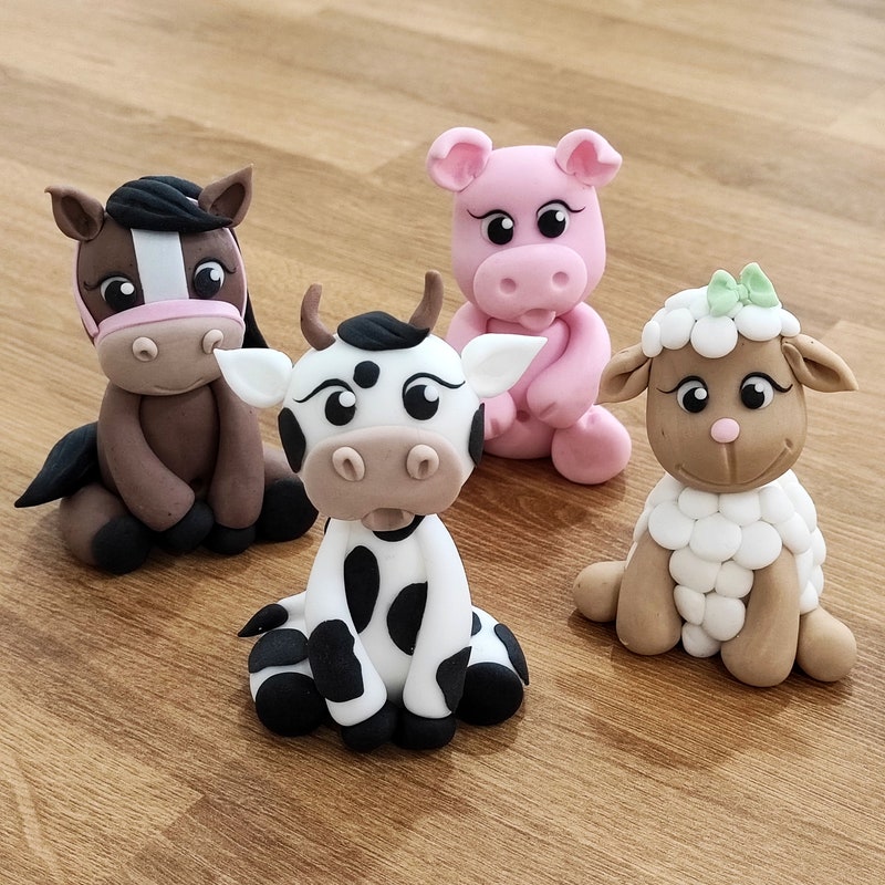Fondant Farm Animals - Etsy