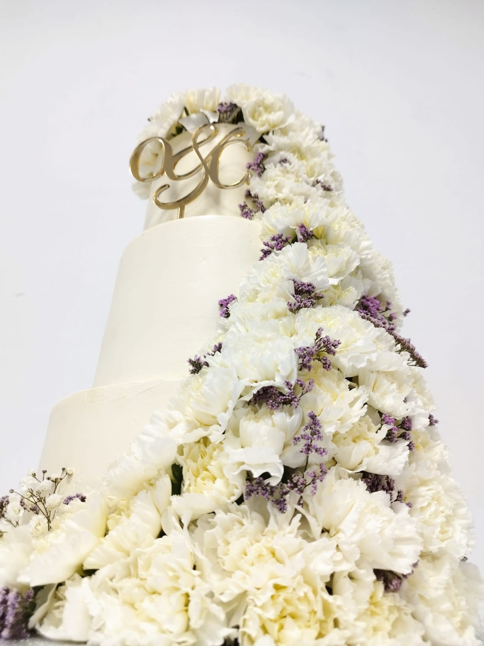 Wedding Initials Cake Topper | Modern Wedding Letters Cake Topper ...