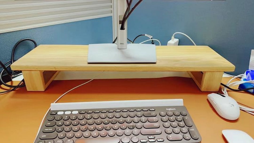 Elevate Your Workspace: Handmade Wooden Computer Riser - Etsy