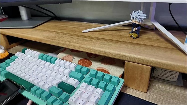 Elevate Your Workspace: Handmade Wooden Computer Riser - Etsy