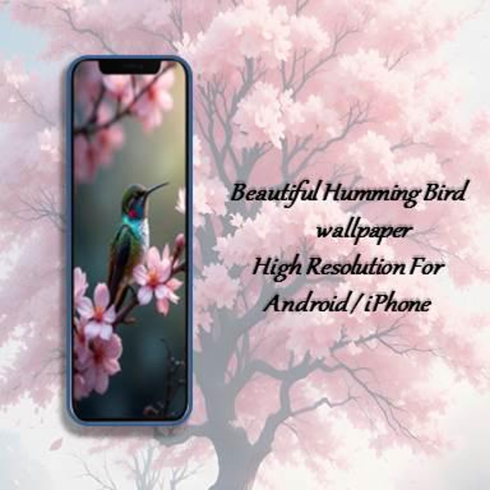 Solitaire Humming Bird Digital Phone /mobile Wallpapers | Digital ...