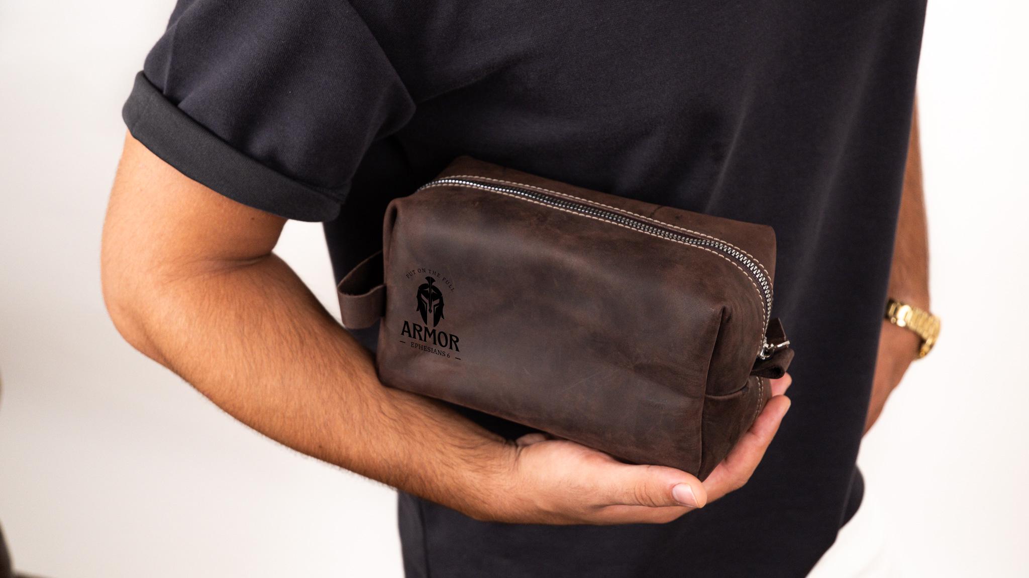 Put on the Full Armor Dopp Kit, Custom Engraved Bag, Religious Gift ...