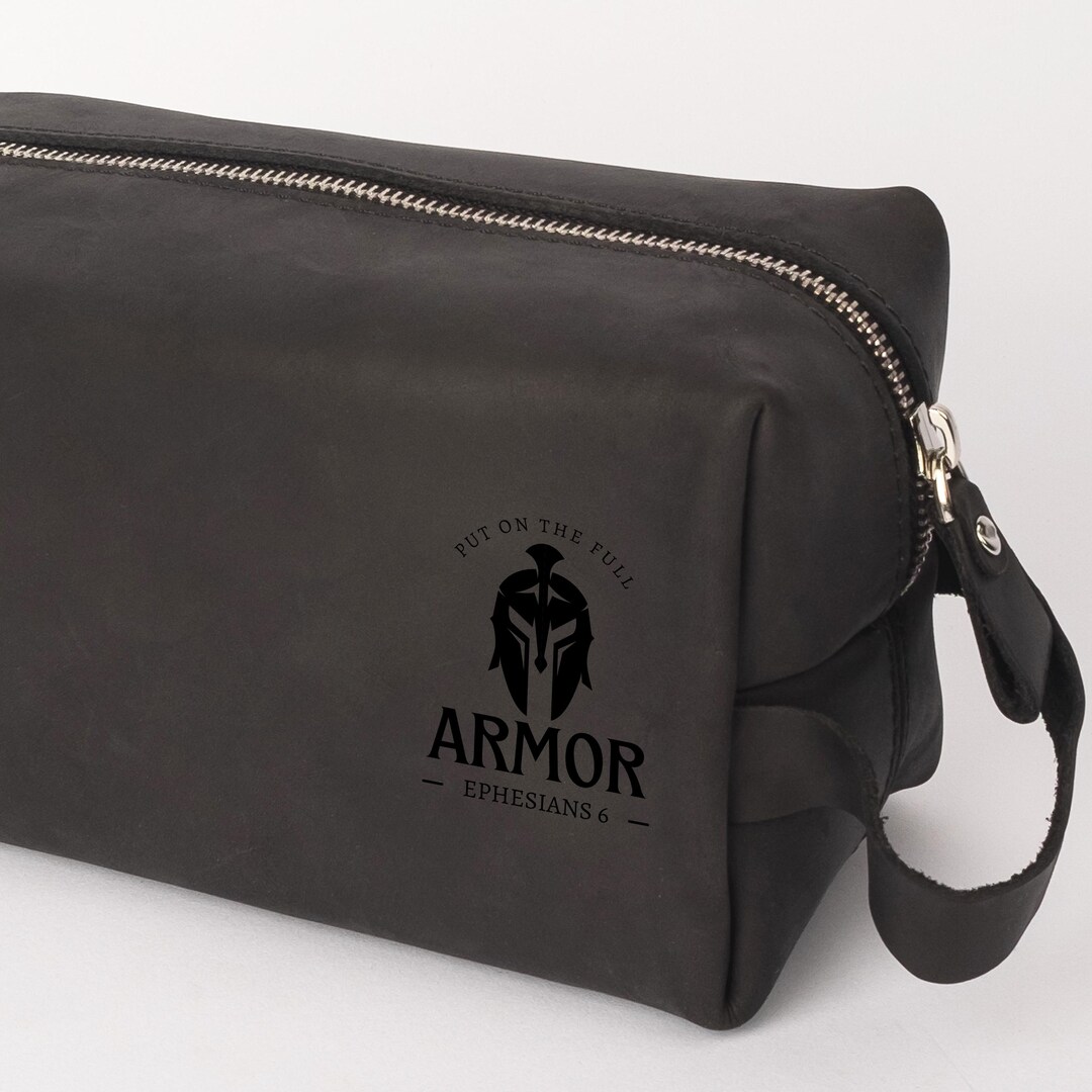 Put on the Full Armor Dopp Kit, Custom Engraved Bag, Religious Gift ...