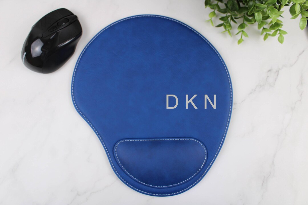 Custom Vegan Leather Mouse Pad, Personalized Leatherette Mouse Pad ...
