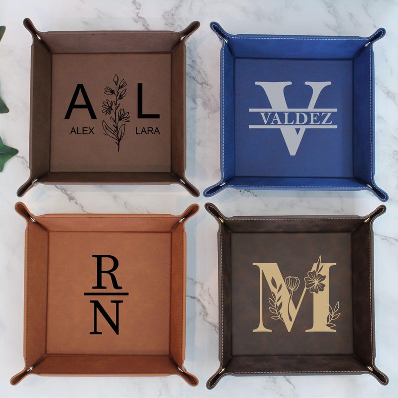 Leather Mens Valet Tray - Etsy