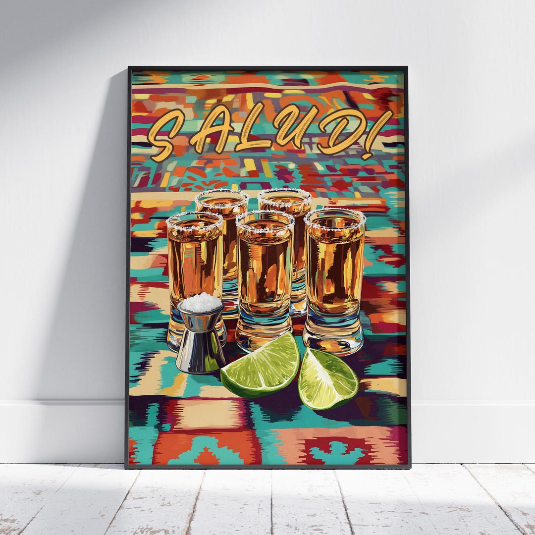 Tequila Bar Art Print, Mexican Fiesta Decor (digital Download) - Etsy