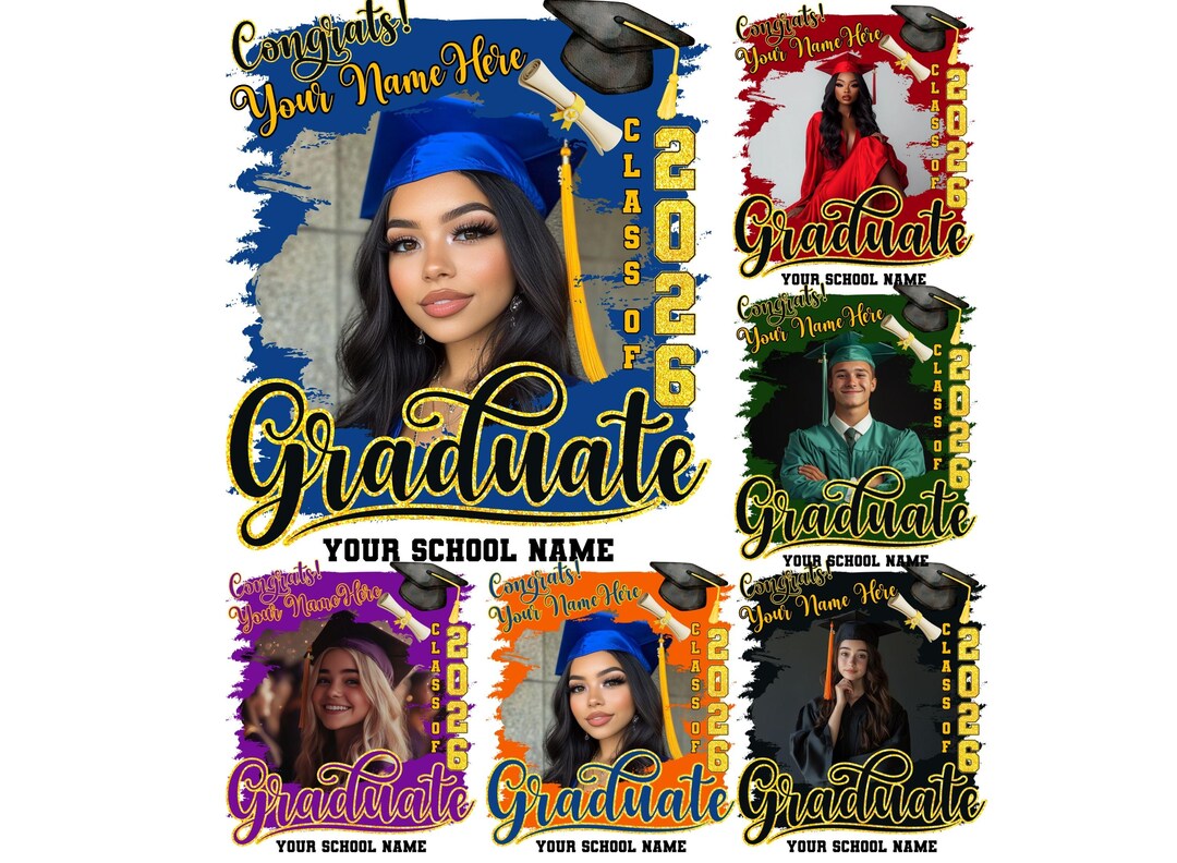 Graduation 2026 Canva Template, Customizable Congrats Graduate 2026 ...