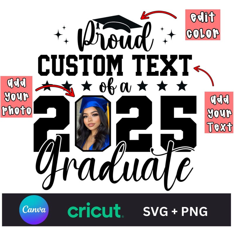 Proud 2025 Graduate Svg - Etsy